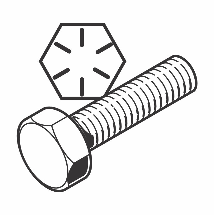 TNP 008121.24064 - 3/8-16 X 1 HHCS GRADE 8 ZP | DXP Enterprises